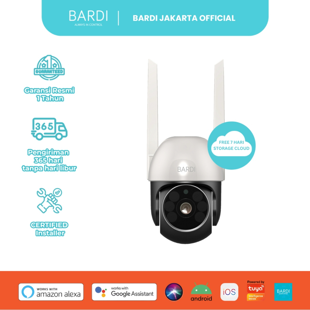 Jual BARDI Smart IP Camera Outdoor PTZ IPCAM 1080p WiFi HOME | Shopee ...