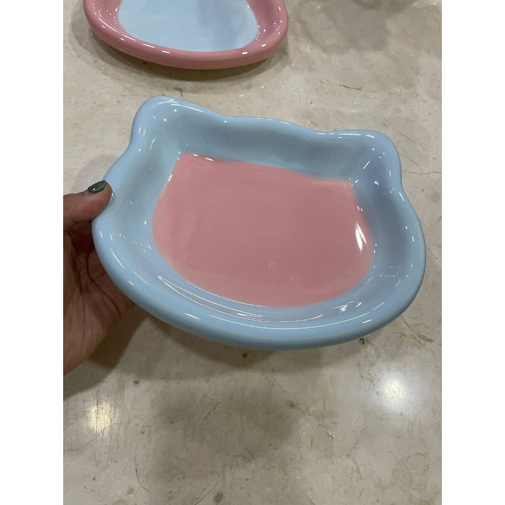 Jual READY Piring Hewan Keramik Kucing Anjing Tempat Makan Kuat Premium ...