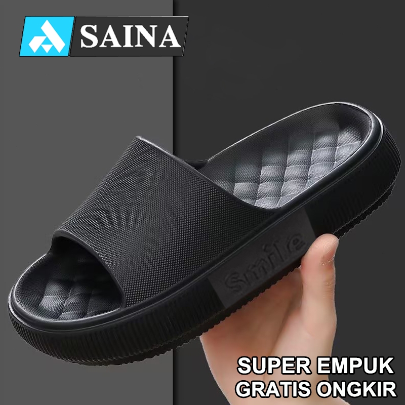 Jual Sandal pria karet kekinian casual murah empuk Sendal selop pria ...