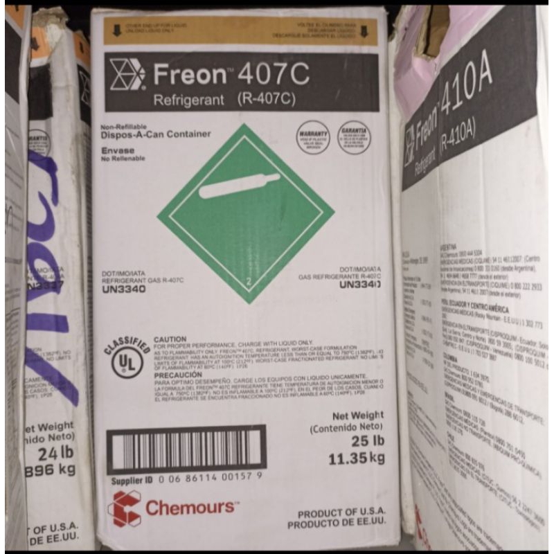 Jual Freon R407 Chemours USA (11,3kg) | Shopee Indonesia