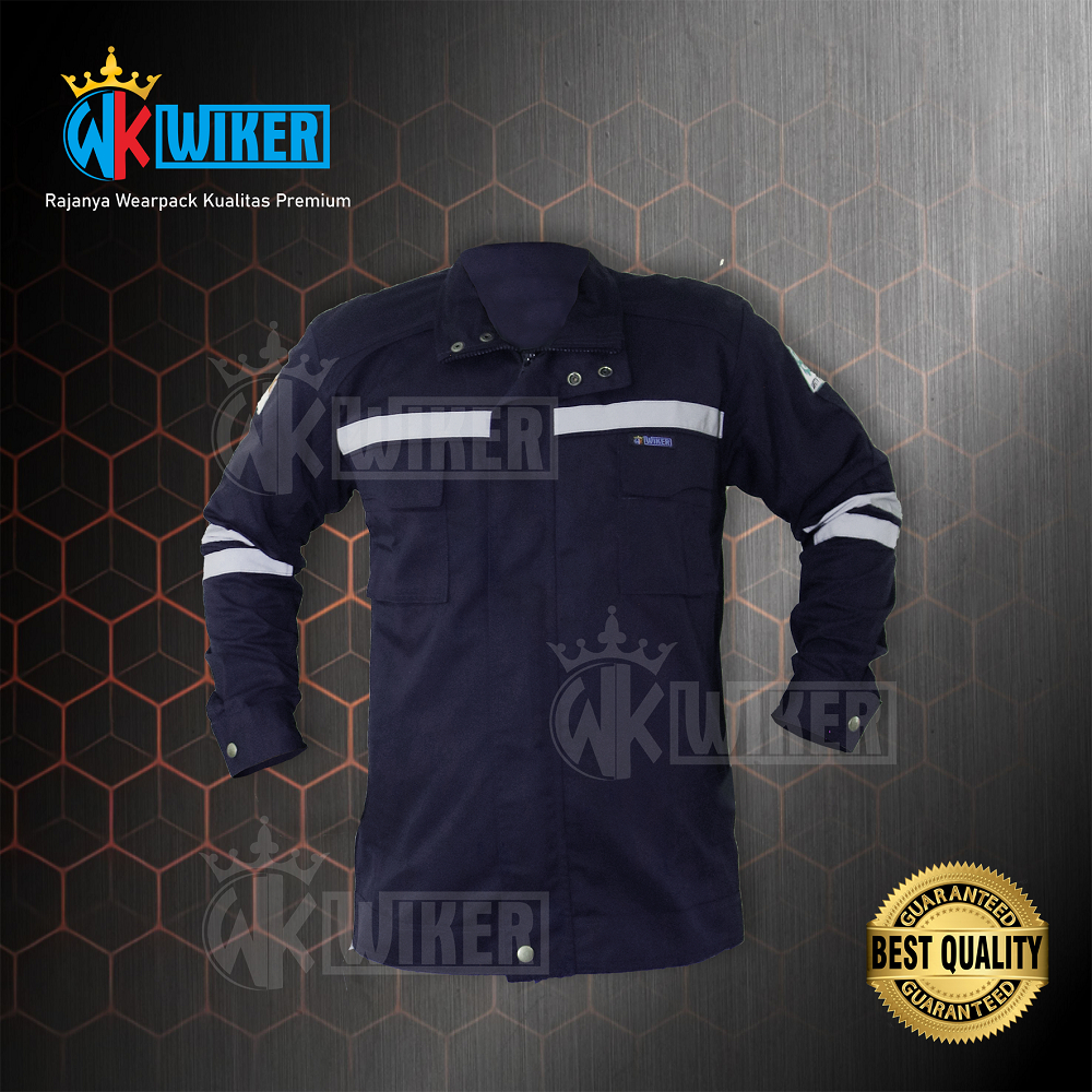 Jual Wearpack Safety Navy - Jaket Proyek - Baju Safety - Werpack Kerja ...