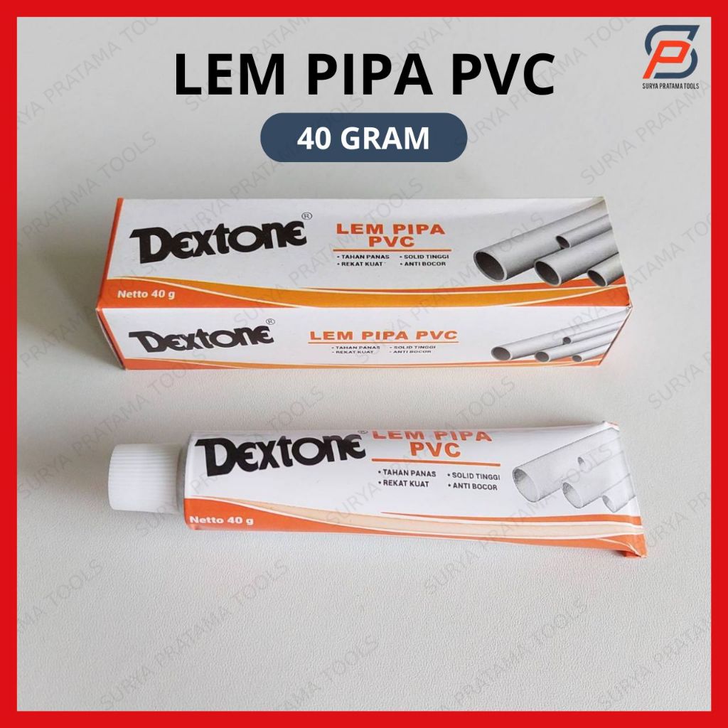 Jual Lem Pipa PVC Dextone 40gr Pralon Tube 40 Gram Lem Dexton Paralon ...