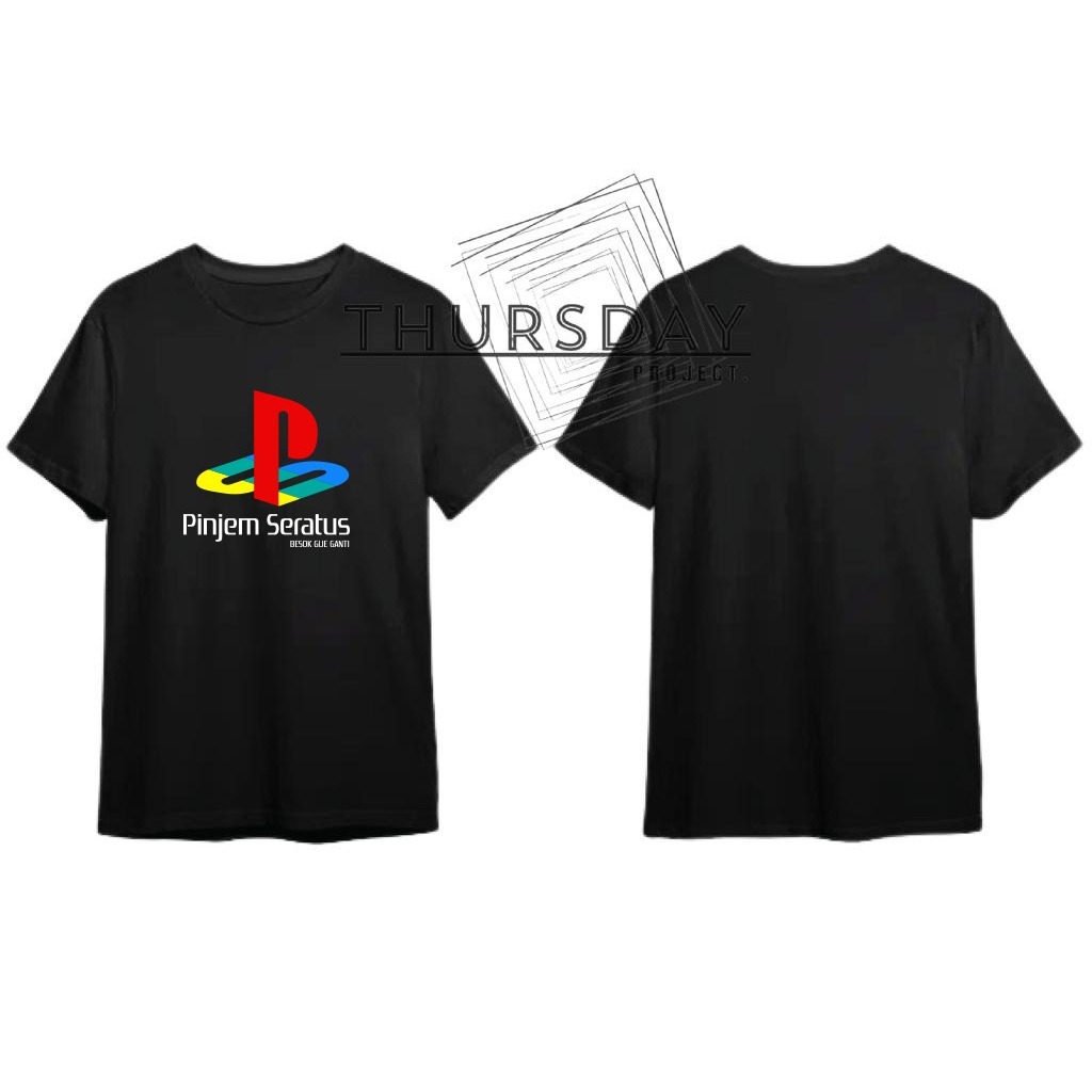 Jual KAOS DISTRO [COTTON COMBED 20S] "PS PLAYSTATI0N PINJAM SERATUS ...
