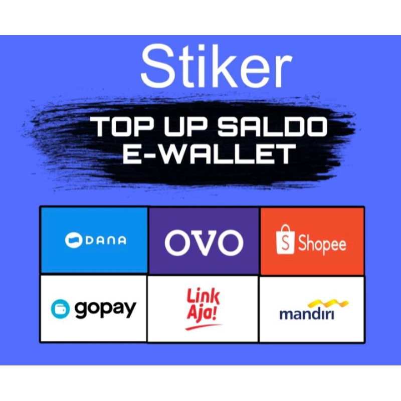 Jual Stiker E-Wallet | Shopee Indonesia
