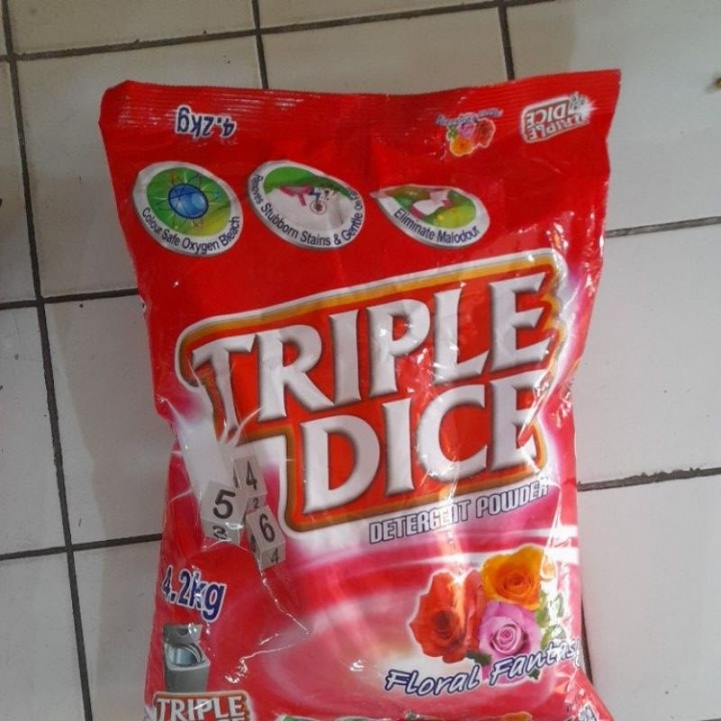 Jual Detergent powder triple dice /bubuk | Shopee Indonesia