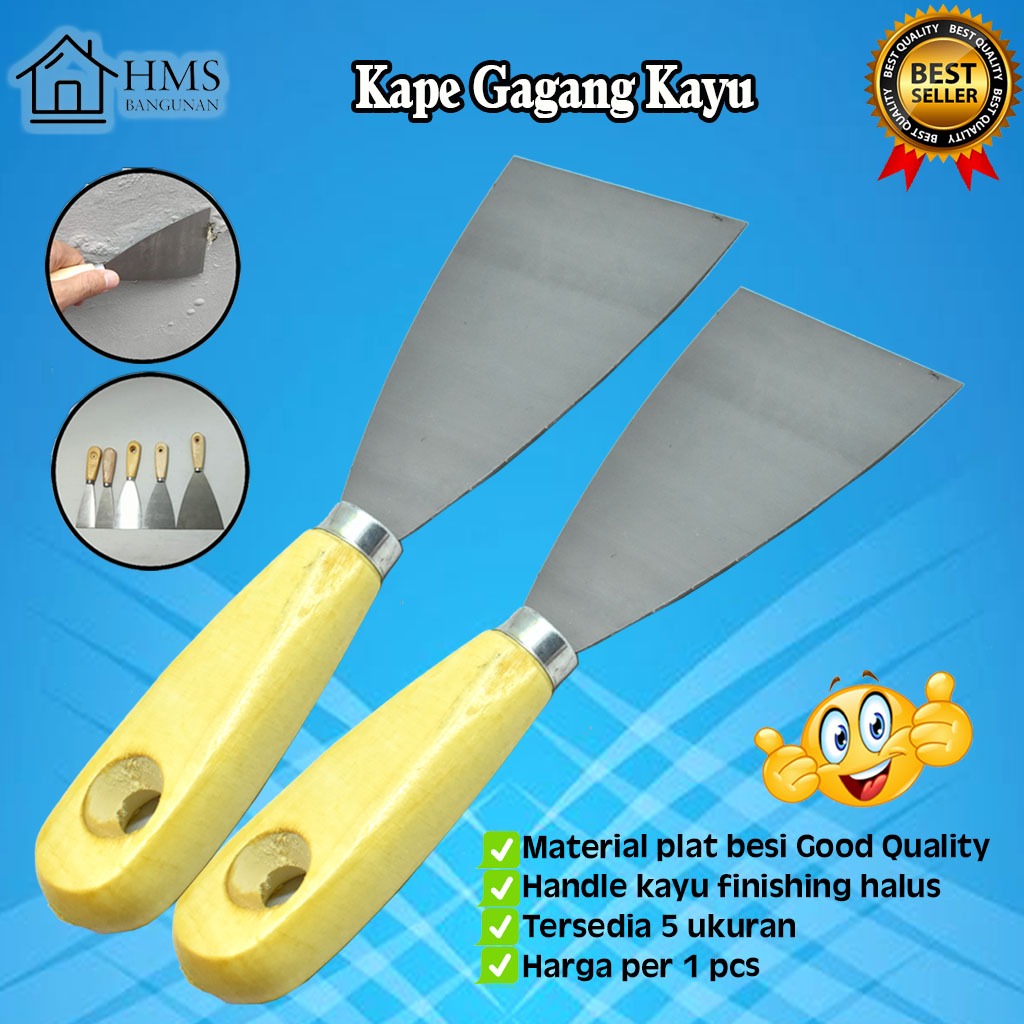 Jual KAPE / KAPE GAGANG KAYU / KAPI / SCREAPER / KAPI GG KAYU / SCRAP ...