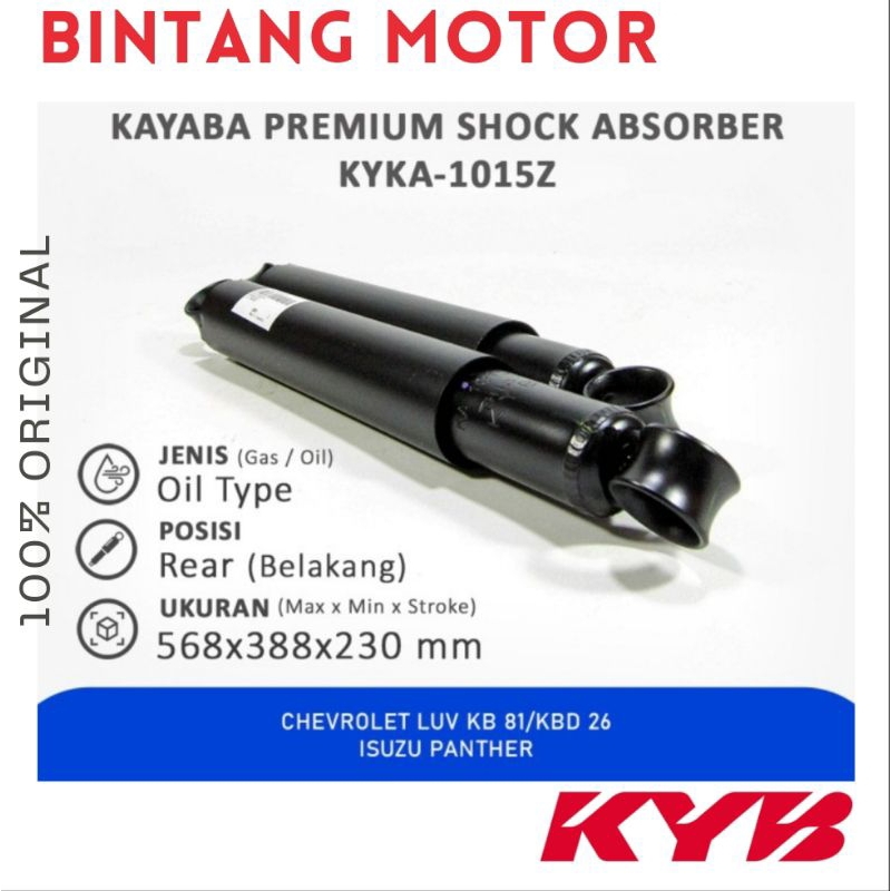 Jual Shock Belakang Chevrolet Luv KB 81 / KDB 26 Panther Kayaba Premium KYKA-1015Z | Shopee ...