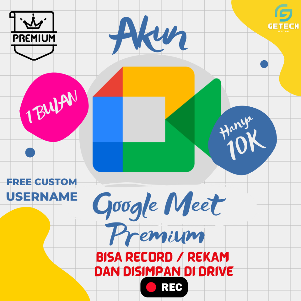 Jual Google Meet Gmeet Google Meeting Unlimited Duration Bisa Recording ...
