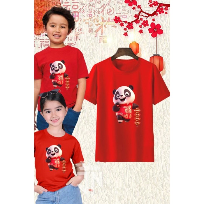 Jual Baju Kaos Imlek Chinese New Year 2024 Panda Hoki Boy Anak Anak Dan ...