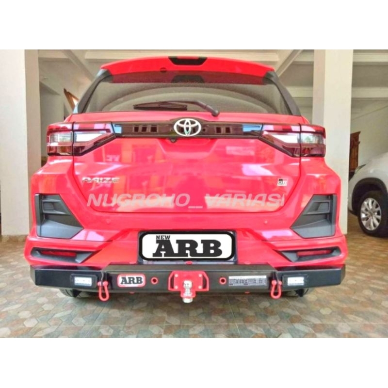 Jual BUMPER MOBIL RAIZE/ROKY BARU MODEL OFFROAD CASTEM+LED MERAH KNOW ...