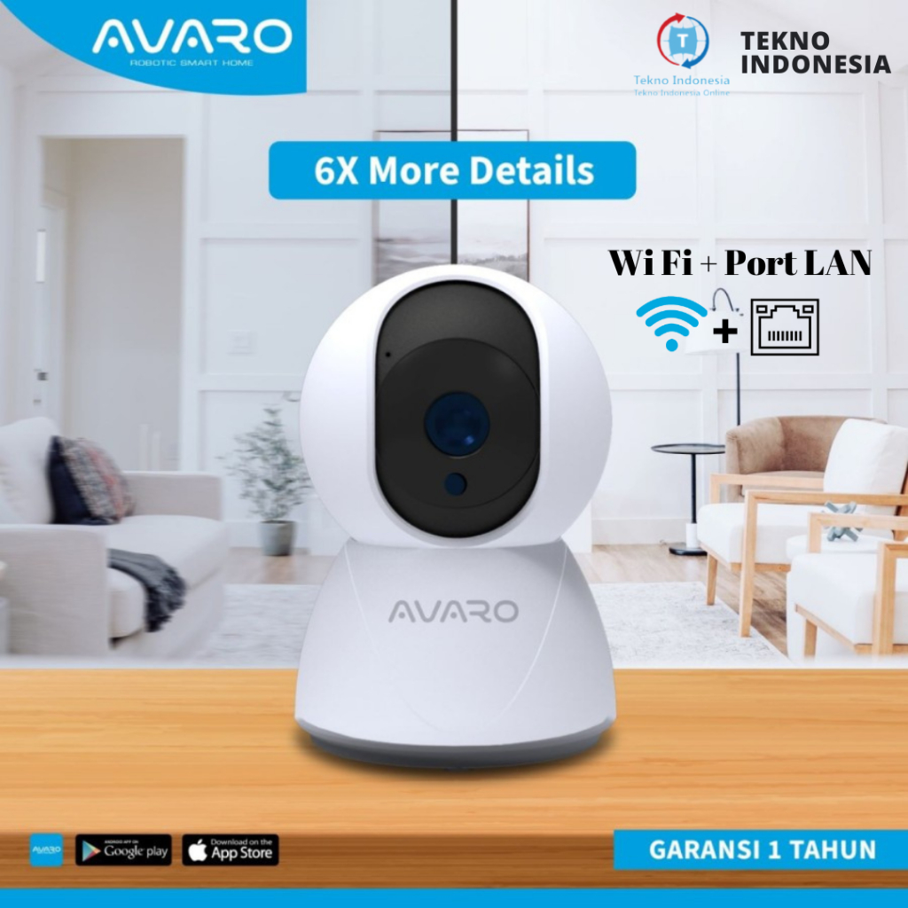 Jual AVARO CT01-A Smart CCTV WIFI IP Camera CCTV Indoor 2MP PTZ Babycam Port Lan | Shopee Indonesia