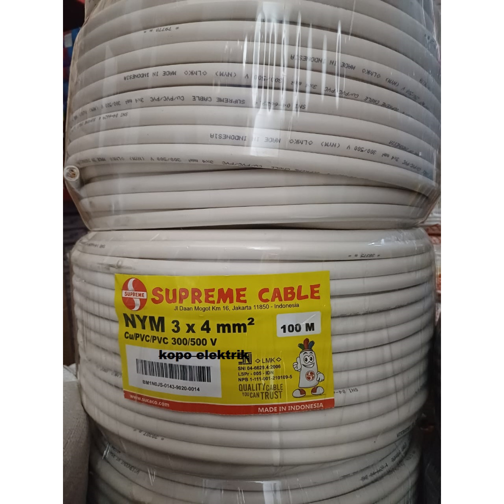 Jual Kabel NYM 3x4 Supreme Meteran | Shopee Indonesia