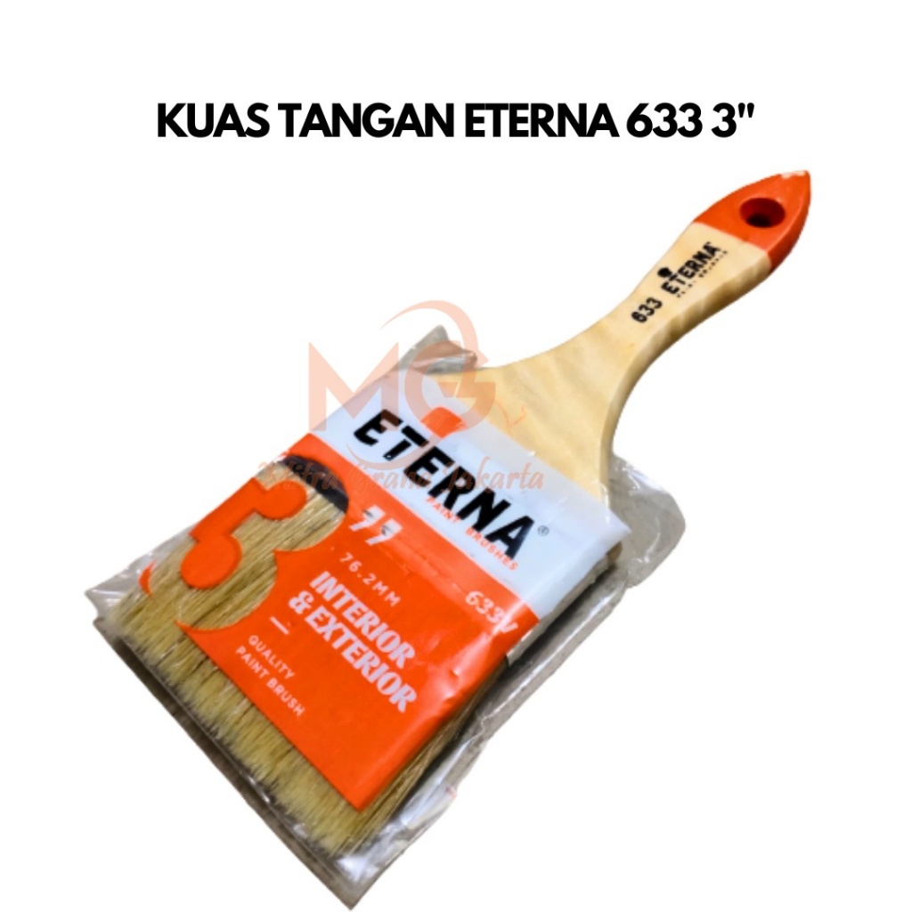 Jual Kuas Cat Tembok Premium ETERNA 633 3 inci original asli 3" inch ...