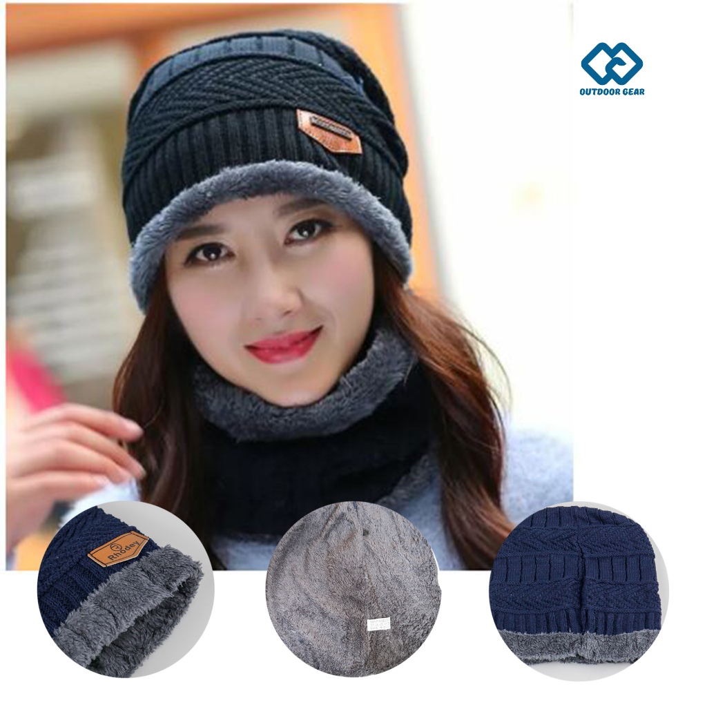 Jual Topi Kupluk Camping Pria Wanita Beanie Hat Wol Rajut Outdoor ...