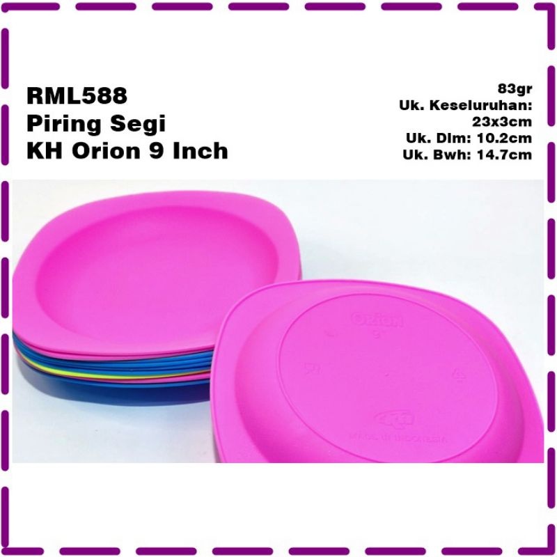 Jual Piring Makan / Piring Plastik Murah / Piring Orion KH | Shopee ...