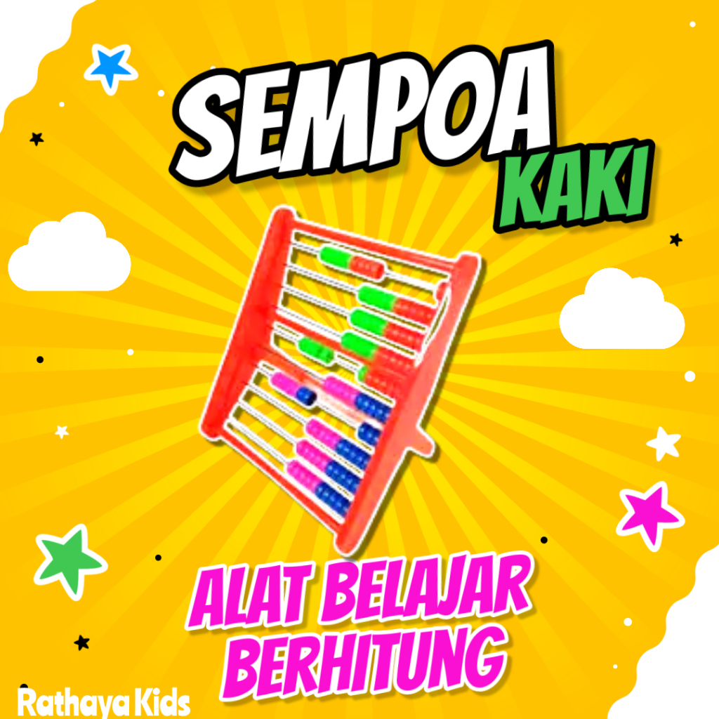 Jual cipoah Sempoa alat belajar hitung berhitung menghitung anak SD TK ...