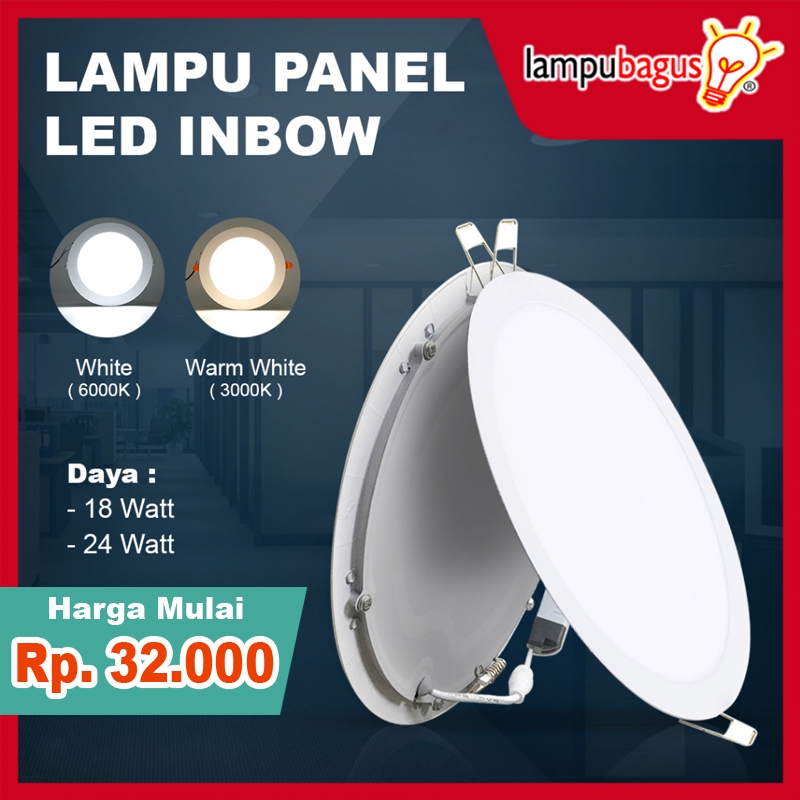 Jual Lampu Panel LED Inbow 18W 24W / Lampu Downlight LED Inbow Bulat ...