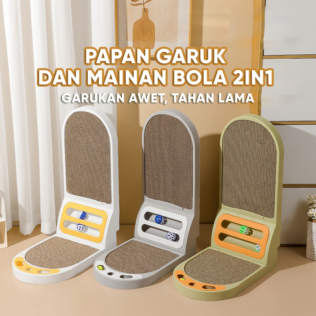 Jual PET THERE 2in1 Papan Garuk Kucing M79/Mainan Kucing/Garukan Kucing ...