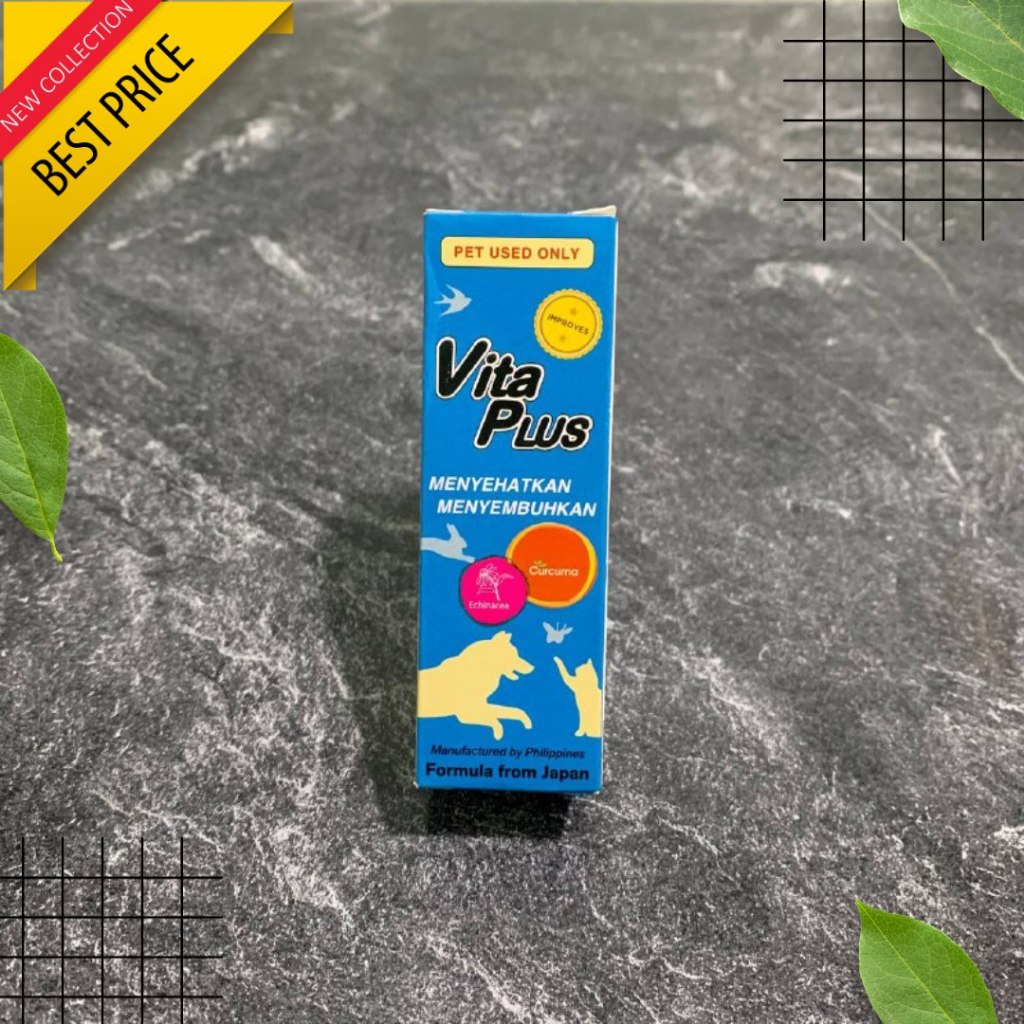 Jual Vita Plus multivitamin untuk kucing anjing kelinci 30 ml | Shopee Indonesia
