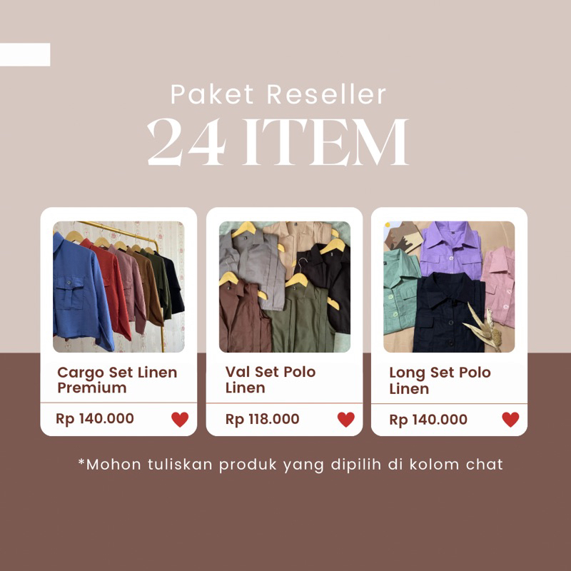 Jual Paket Reseller 24 Produk | Shopee Indonesia