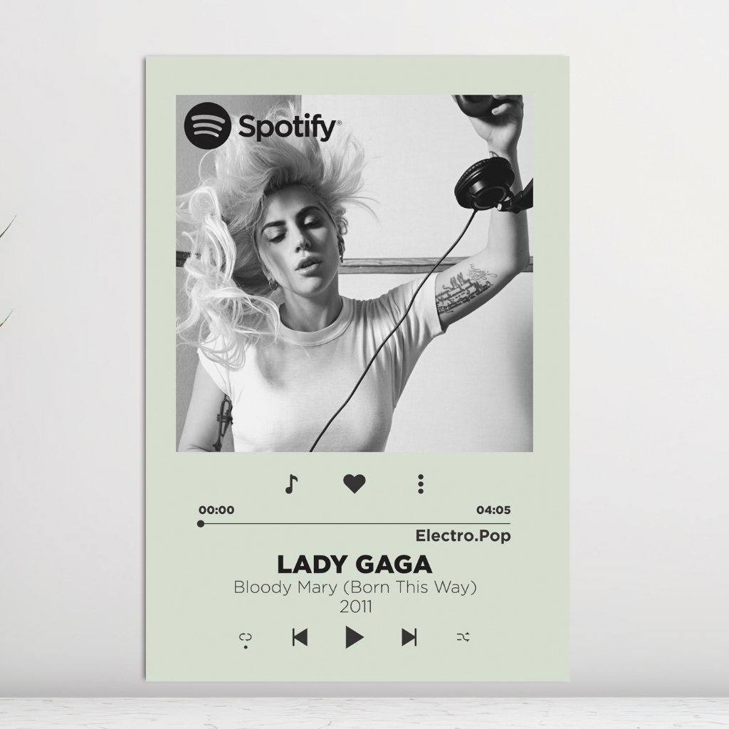 Jual Poster Music Media Player Spotify Custom | Shopee Indonesia
