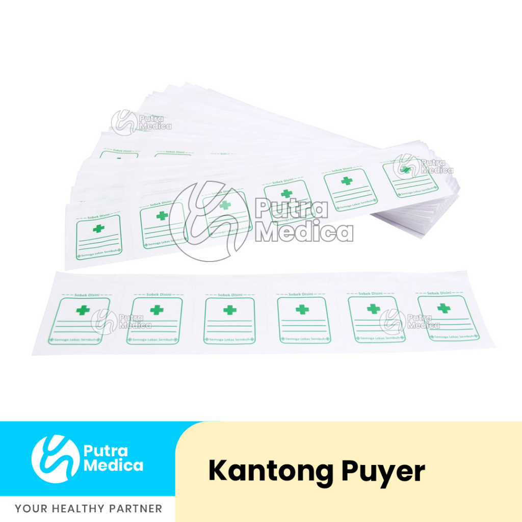 Jual Kantong Puyer [Hijau] - 1 Pack / Pembungkus Wadah Obat Racikan ...