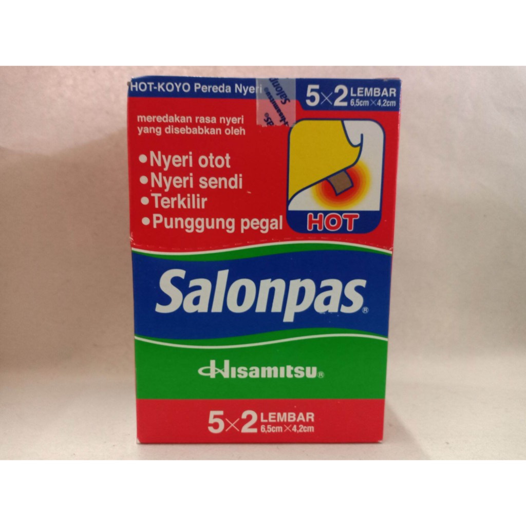 Jual SALONPAS HOT 5X2 LEMBAR HARGA PER BOX | Shopee Indonesia