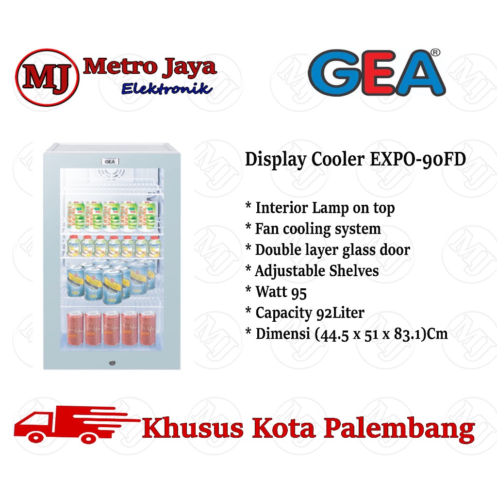 Jual Showcase GEA Expo 90 FD / Expo90FD / Expo 90FD 92 Liter | Shopee ...