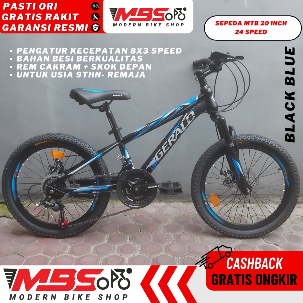 Jual SEPEDA ANAK MTB 20 INCH LAKI TERBARU GERALD JIEYANG | Shopee Indonesia