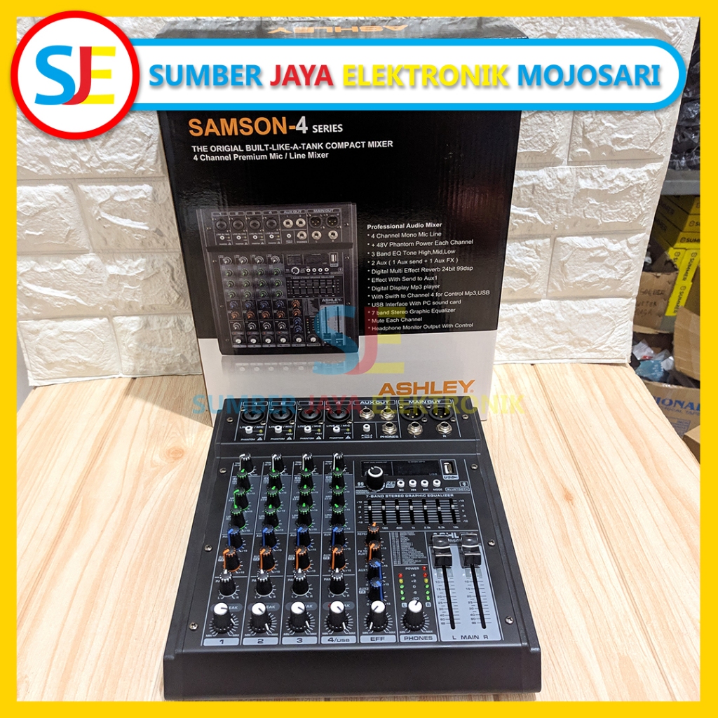 Jual mixer ashley samson 4 / Ashley FC4 / mixer audio 4 channel | Shopee Indonesia