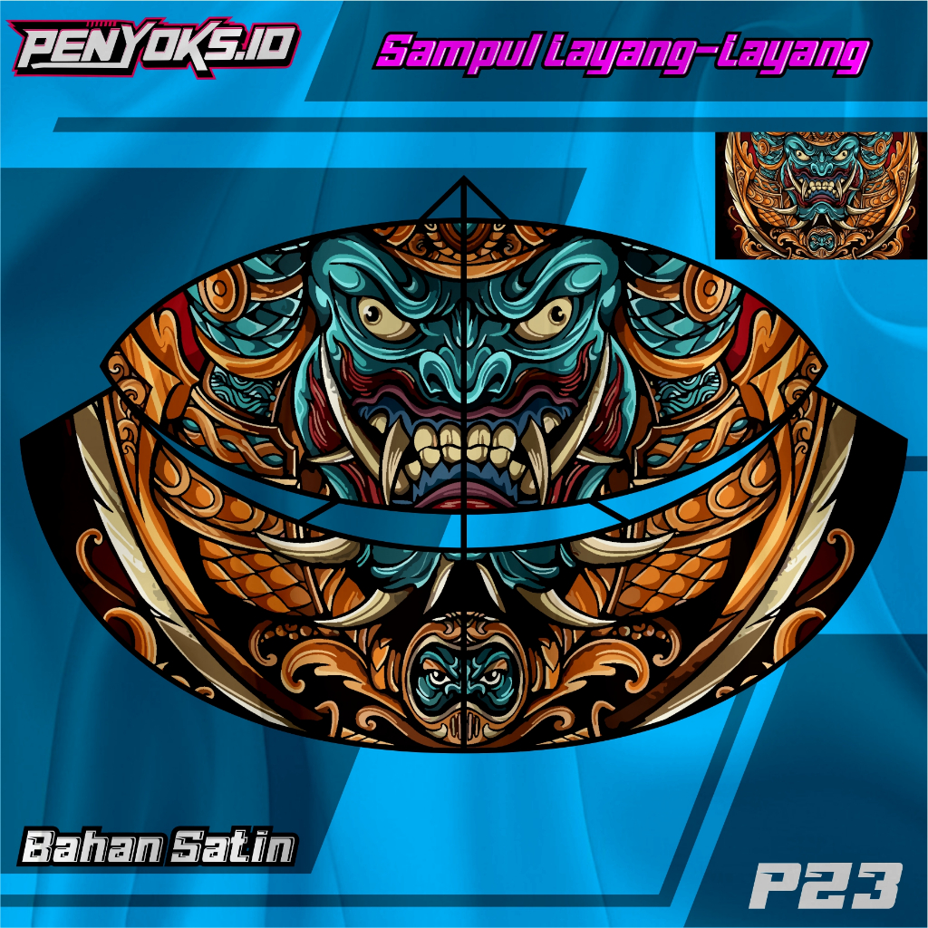 Jual Kain Layang layang Motif Custom Full Printing Bahan Satin Peles ...