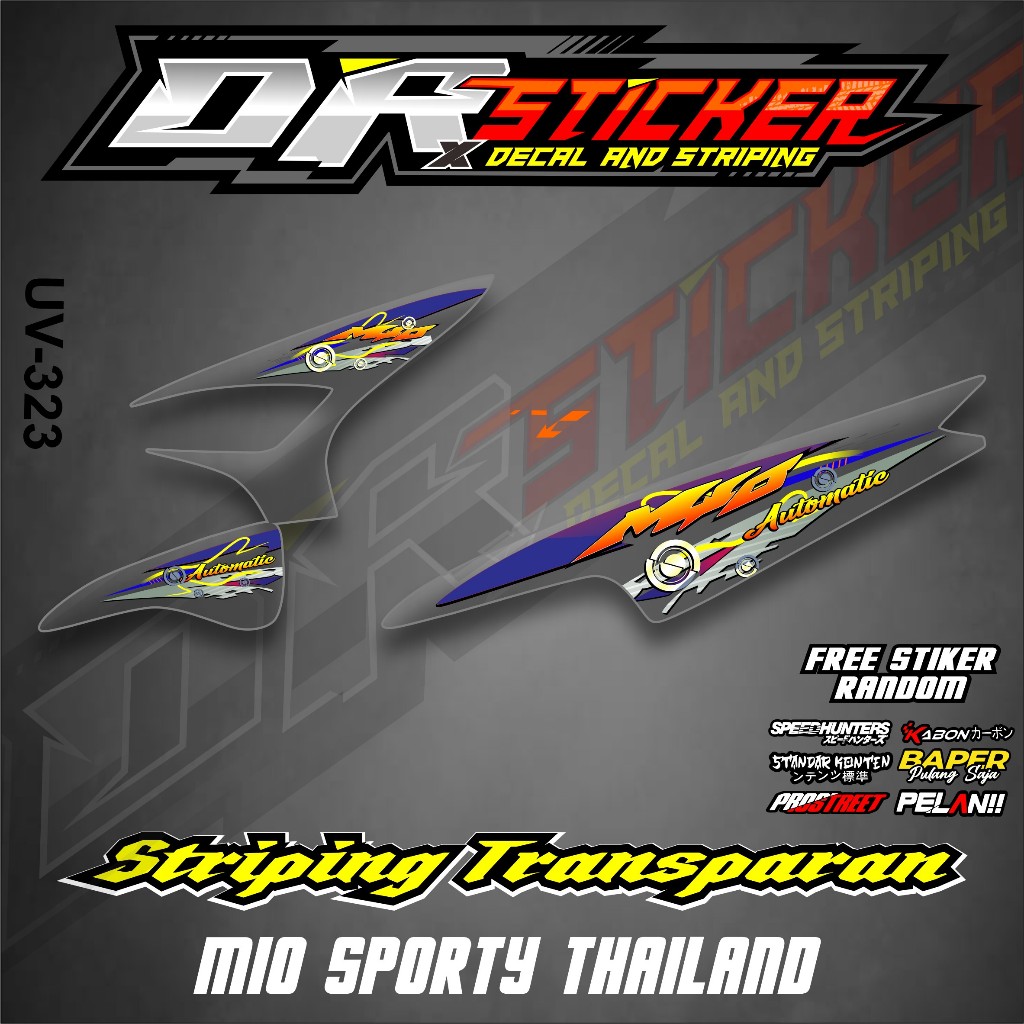 Jual STICKER STRIPING TRANSPARAN GLOSSY MIO SPORTY THAILAND DESAIN ...