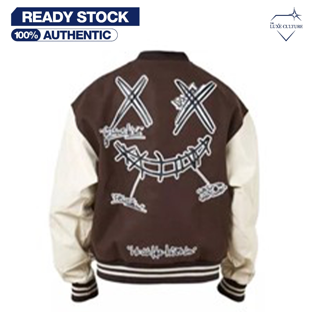 Jual Ricky Is Clown Dark Brown Varsity Jacket / Jaket Varsity Branded ...