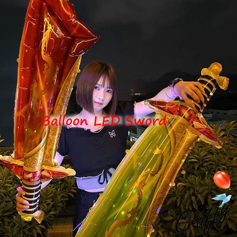 Jual Balon Foil Bentuk PEDANG BESAR LED Wearables Anak dan Dewasa ...