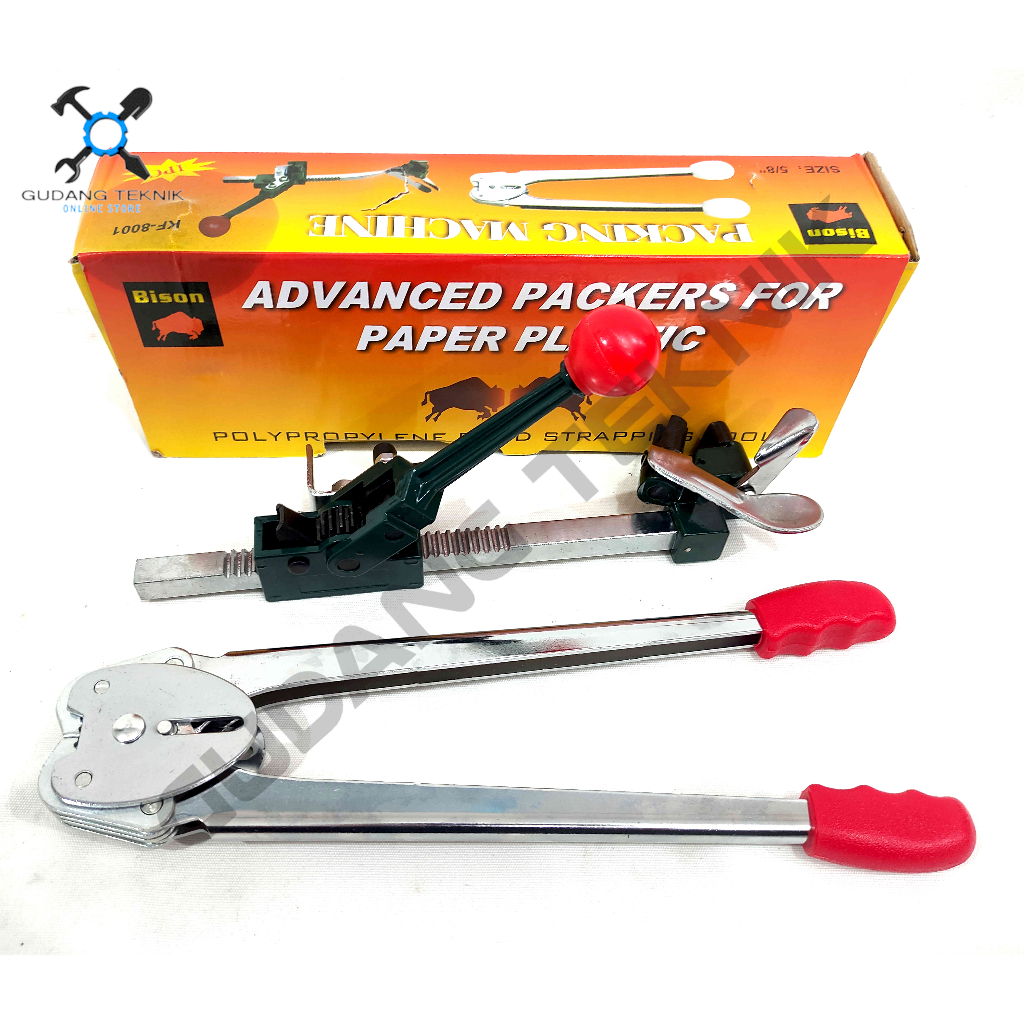Jual Alat Packing Straping Band MANUAL Besi Plastik 5/8" BISON / Mesin ...