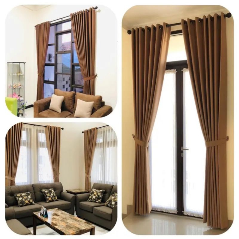 Jual Gorden Blackout Polos Jendela Minimalis Pintu Kamar Smokring 12 ...