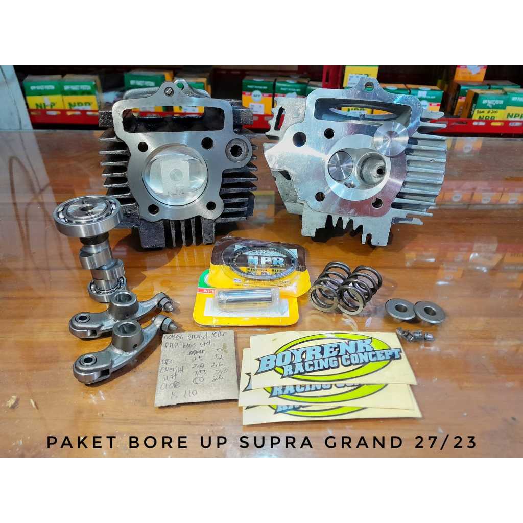 Jual PAKET BORE UP HEAD / KOP DAN BLOK SUPRA X / GRAND~BOYRENK RACING ...