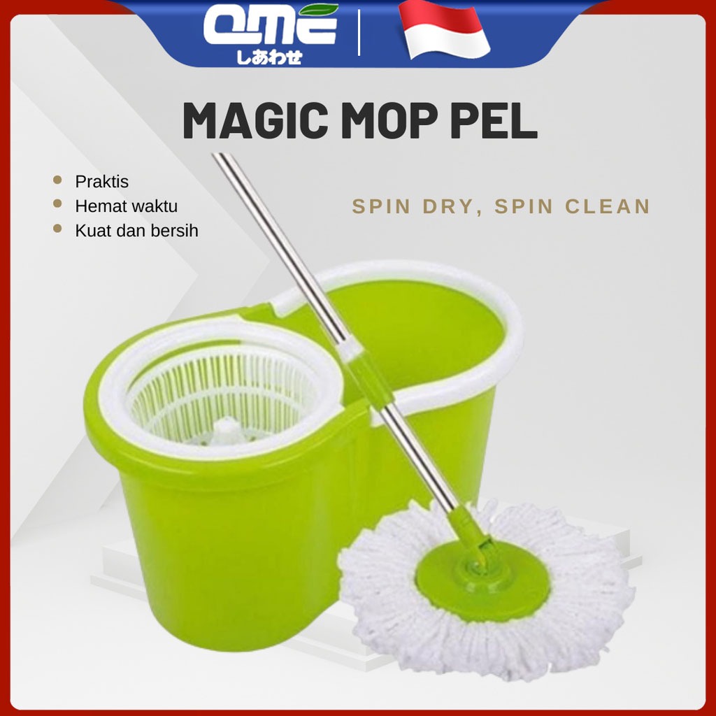 Jual Spin Mop / Super Mop Stainless / Alat Pel Putar/Pengepel Lantai ...