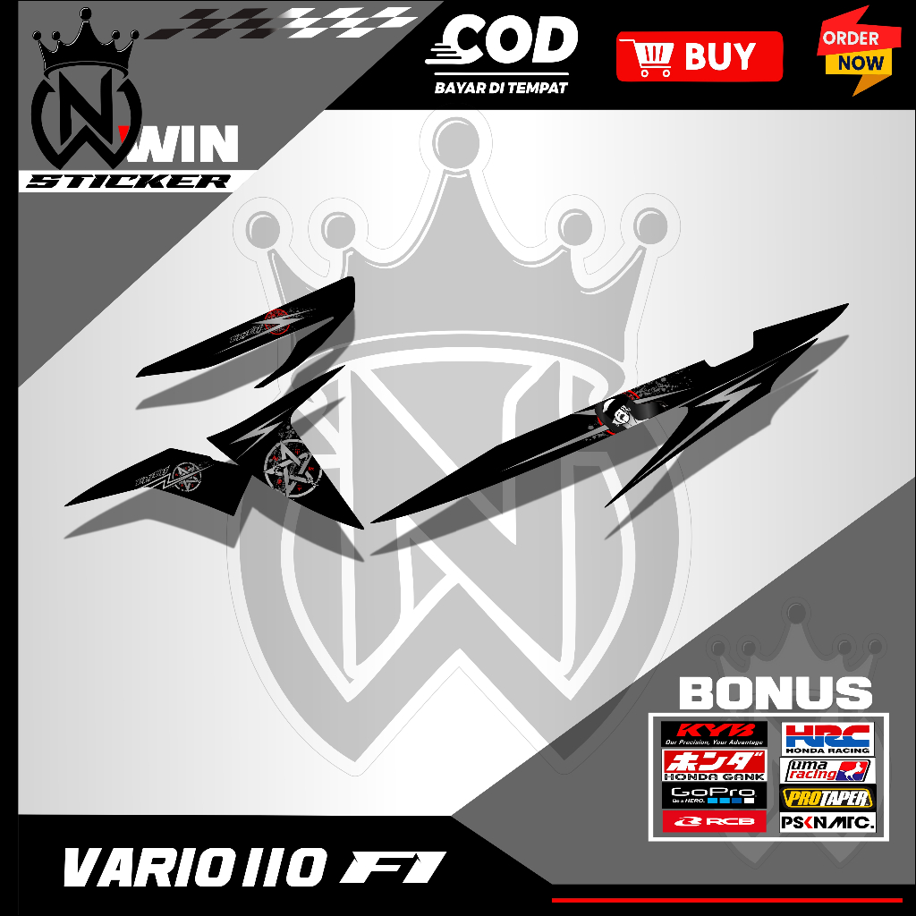 Jual STRIPING TRANSPARAN VARIO 110 FI VARIASI LIST MOTOR DESAIN LADY SANTANIC MINIMALIS | Shopee ...