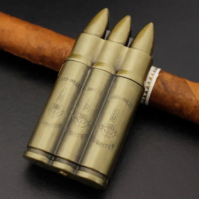 Jual Mancis Korek Api Gas Isi Ulang Korek Miniatur Peluru 3 Korek Api ...