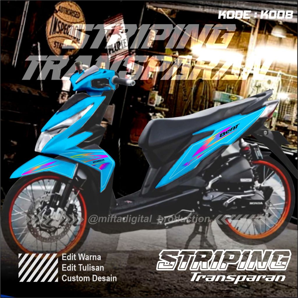 Jual Striping Beat FI Full Body - Beat Street - Beat Esp - Beat Street ...