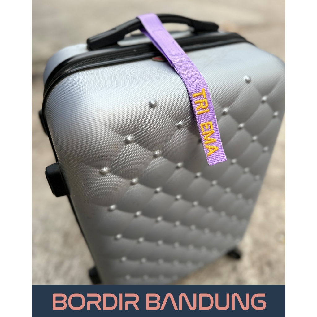 Jual Gantungan Penanda Nama Koper Bag Tag Bordir Warna Custom Kecil ...