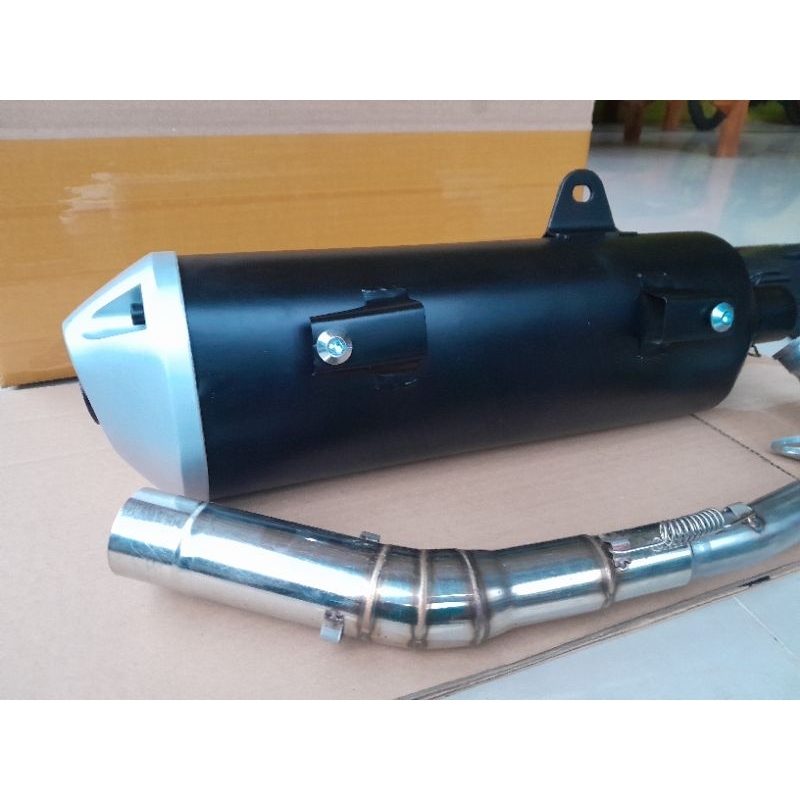Jual kanlpot standar racing pcx 160 hitam doff inlet 38/50 mm nmax ...