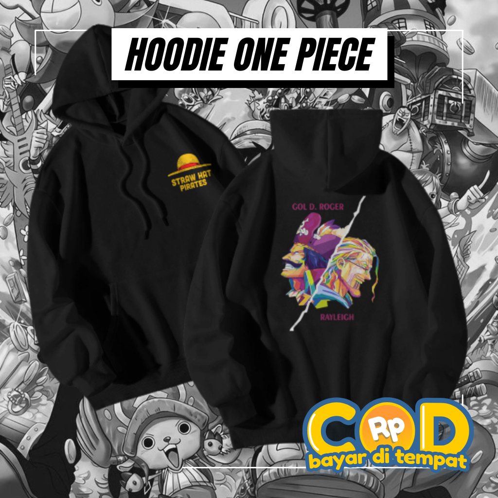 Jual Jaket Hoodie Anime One Piece King of Pirates Gold Roger x Silver ...