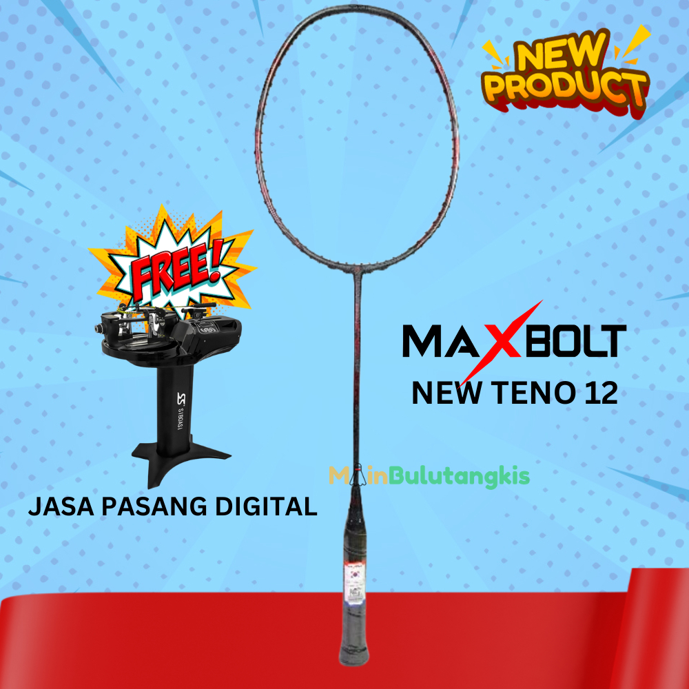Jual Raket Badminton Maxbolt New Teno 12 Original | Shopee Indonesia