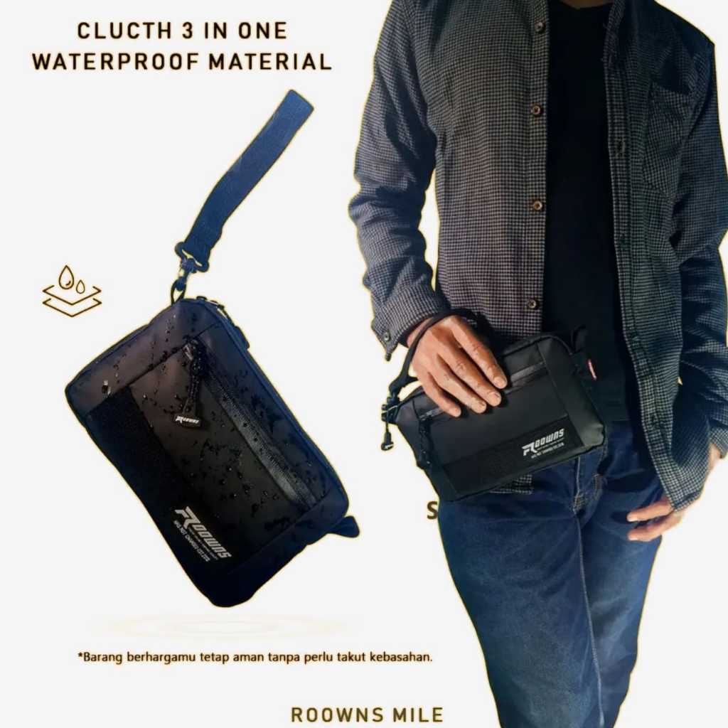 Jual Handbag waterproof premium quality "Clutch bag" pria wanita // Tas ...