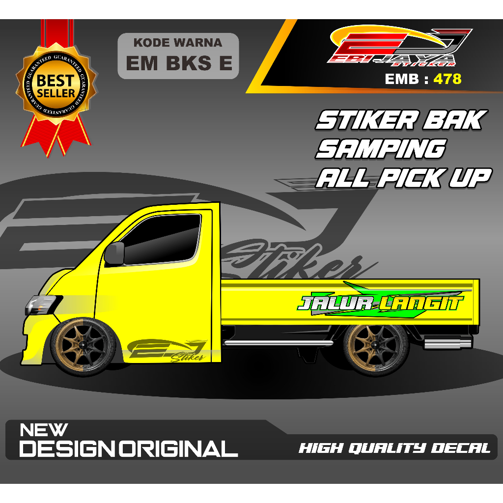 Jual LIST BODY STIKER BODY PICK UP JALUR LANGIT-STIKER GRAND MAX 1.5 ...