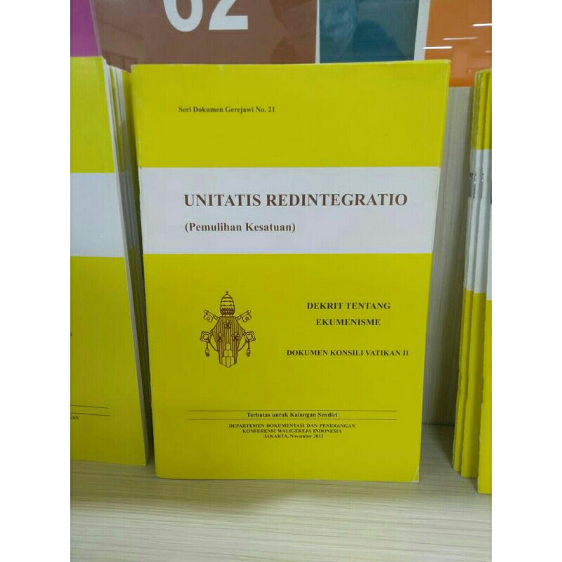 Jual Seri Dokumen Gerejawi No. 21: Unitatis Redintegratio (Pemulihan Kesatuan) | Shopee Indonesia