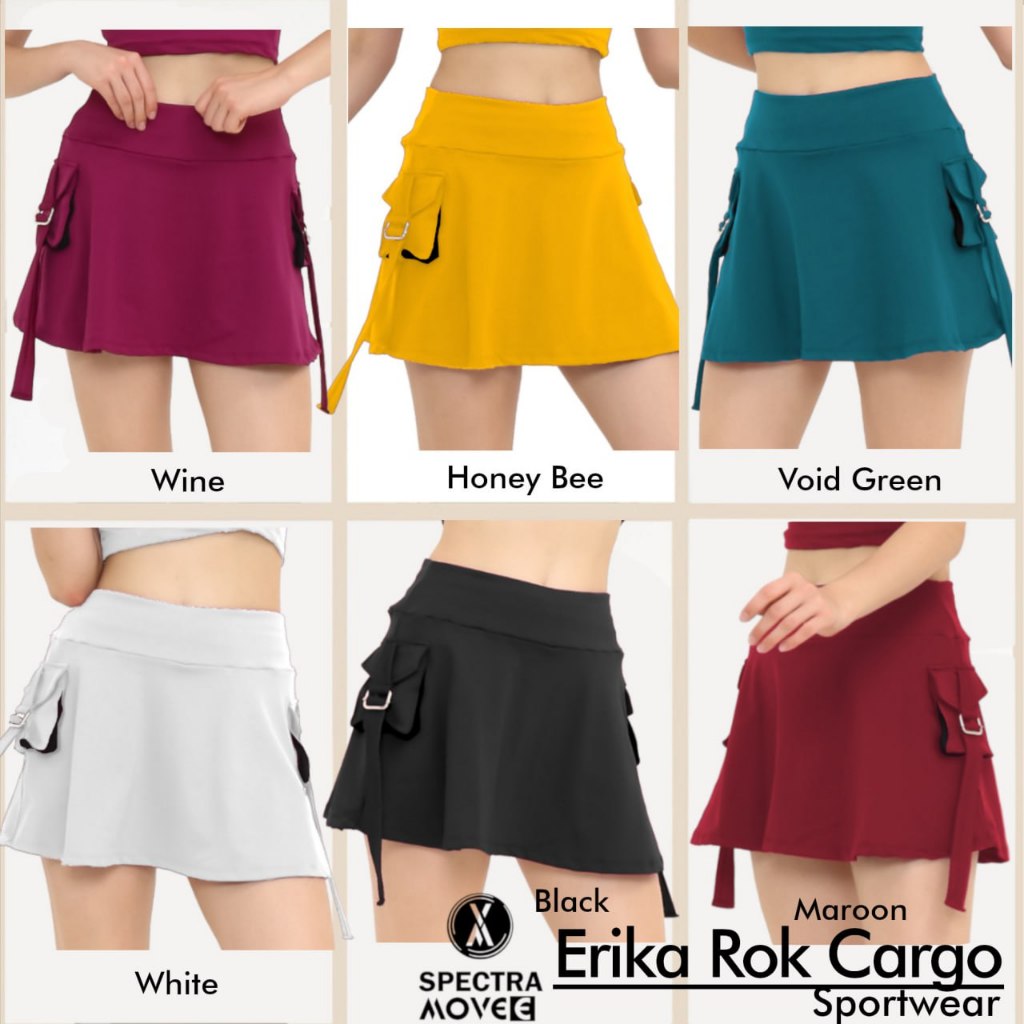 Jual Rok celana ERIKA ROK CARGO rok tennis rok olahraga celana rok ...