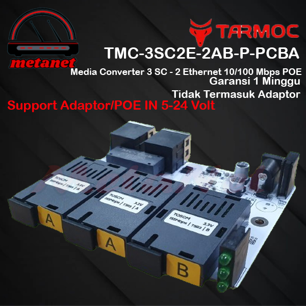 Jual Tarmoc TMC-3SC2E-2AB-P-PCBA | Media Converter Switch 3FO 2LAN / 3 ...